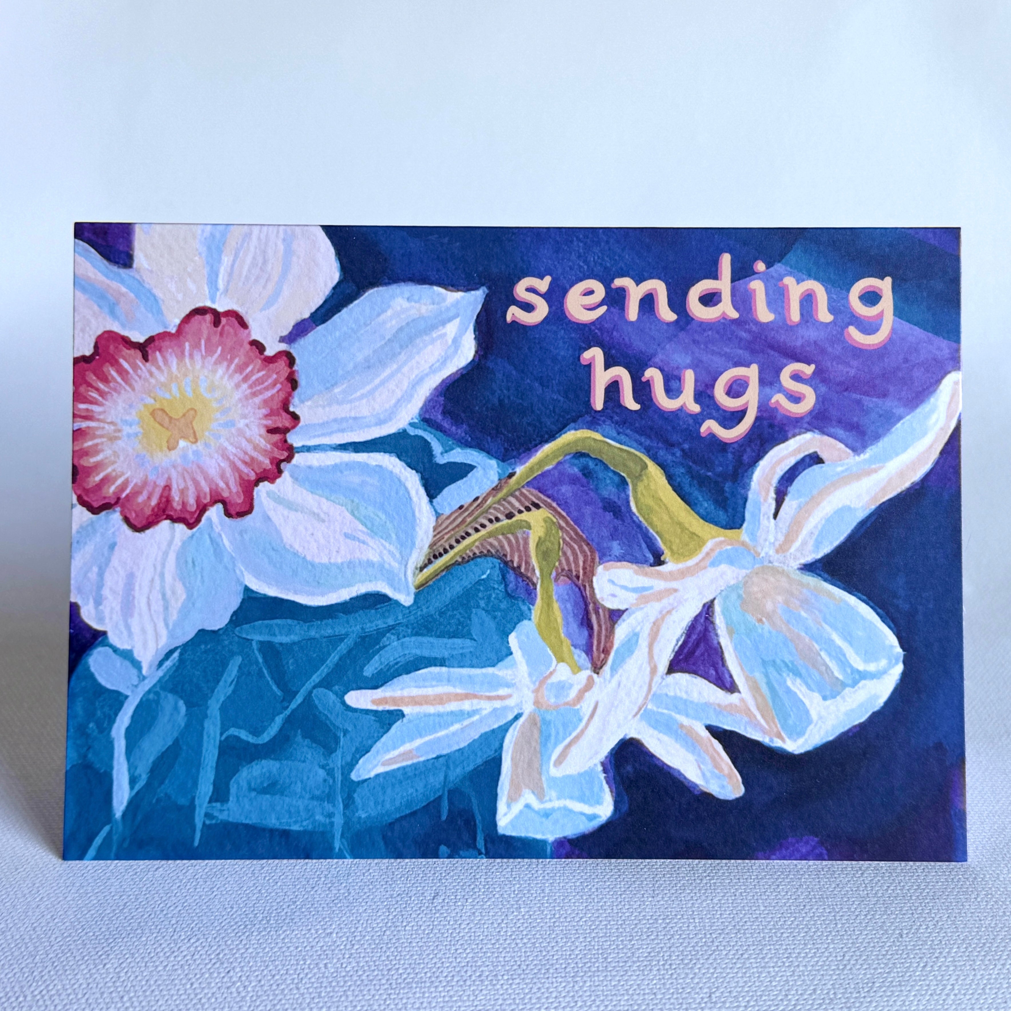 'Sending Hugs' greeting card – Ferry Kiss Studio
